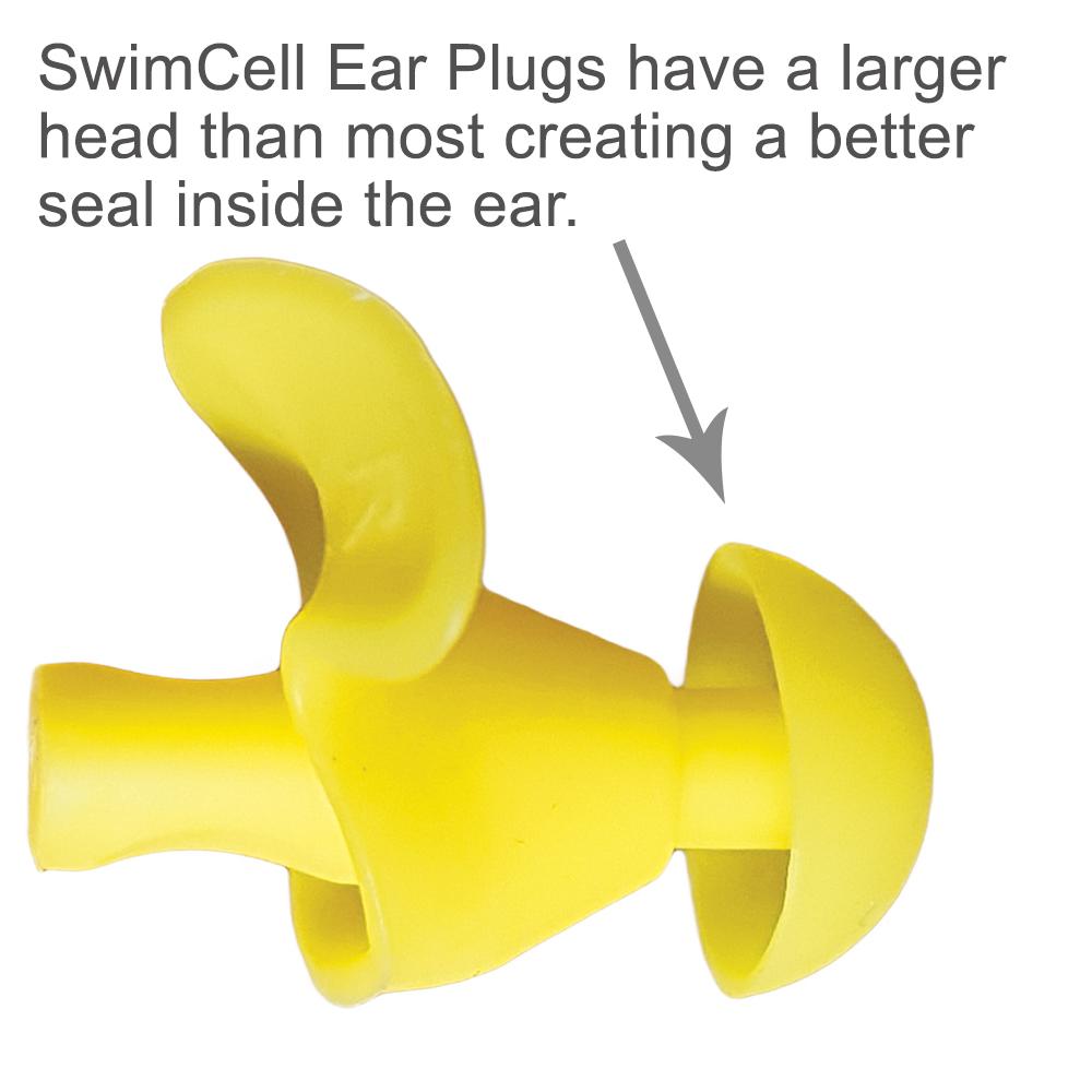 Waterproof Earplugs for Swimming. Adult Size.